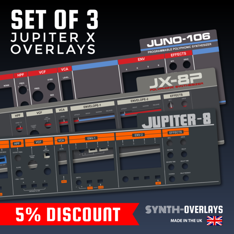 5 x – Jupiter X Overlays – Synth Overlays