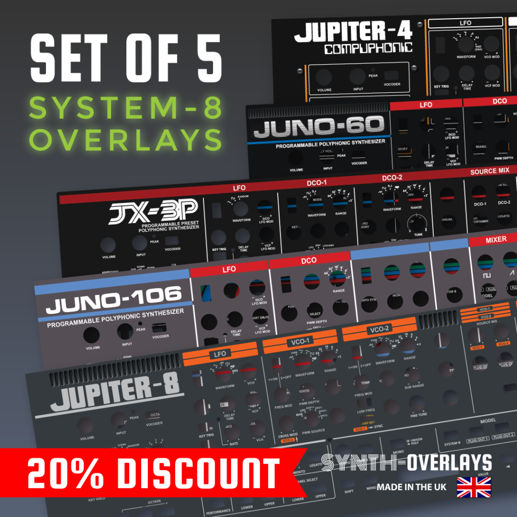 5 x – System – 8 Overlays – Synth Overlays